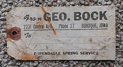 GEORGE BOCK - Encyclopedia Dubuque