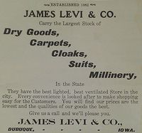 JAMES LEVI AND COMPANY - Encyclopedia Dubuque
