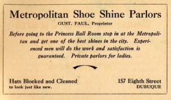 METROPOLITAN SHOE SHINE PARLORS - Encyclopedia Dubuque