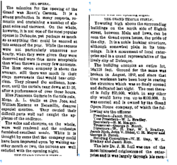 GRAND OPERA HOUSE - Encyclopedia Dubuque