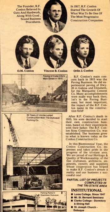 CONLON CONSTRUCTION COMPANY - Encyclopedia Dubuque
