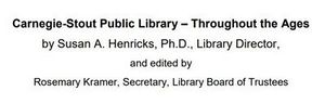 CARNEGIE-STOUT PUBLIC LIBRARY - Encyclopedia Dubuque