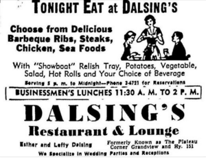 DALSING'S RESTAURANT AND LOUNGE - Encyclopedia Dubuque
