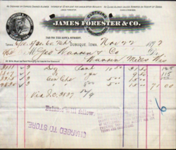 JAMES FORESTER AND COMPANY - Encyclopedia Dubuque