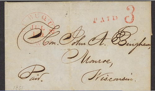 STAMPLESS LETTERS - Encyclopedia Dubuque