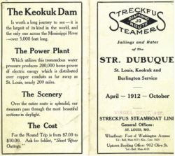 STRECKFUS STEAMBOAT LINE - Encyclopedia Dubuque