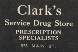 CLARK'S SERVICE DRUG STORE - Encyclopedia Dubuque